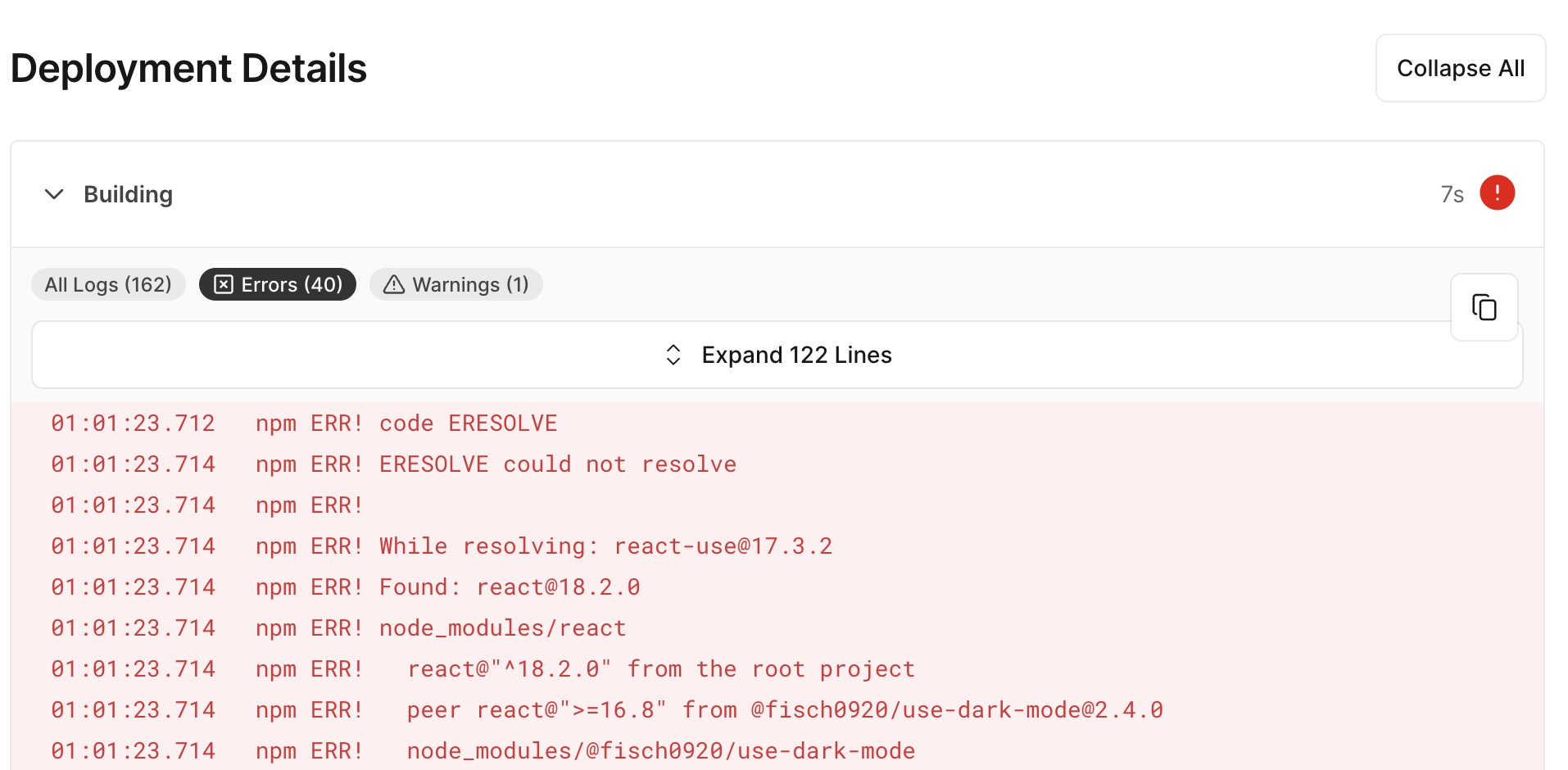 npm ERR! code ERESOLVE｜ERESOLVEエラー | eguweb(エグウェブ)