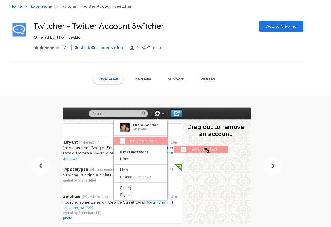 「Twitcher」便利すぎ！PCで複数のTwitterアカウントを切り替えるChrome拡張機能！ | eguweb(エグウェブ)