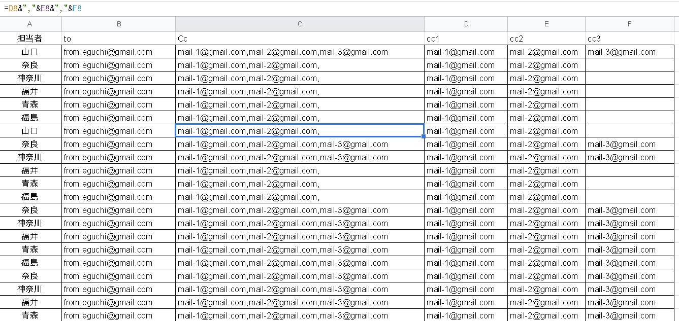 【Google Apps Script】GMail送信のcc・bccを複数設定する方法 | eguweb(エグウェブ)