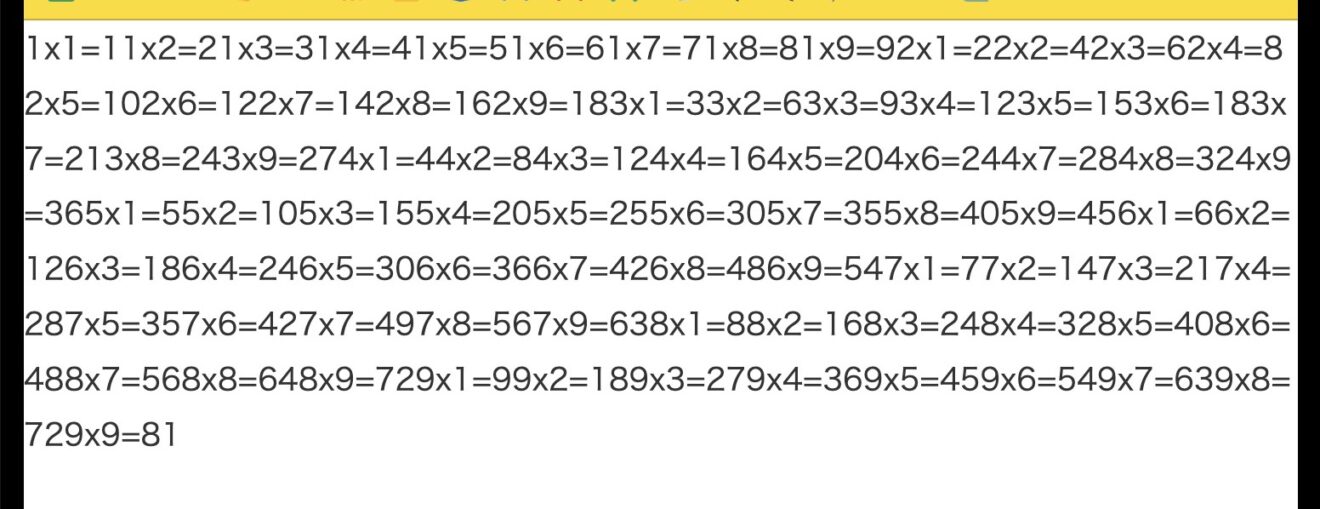 【JavaScript】九九の表を作成する-Part1 | eguweb(エグウェブ)