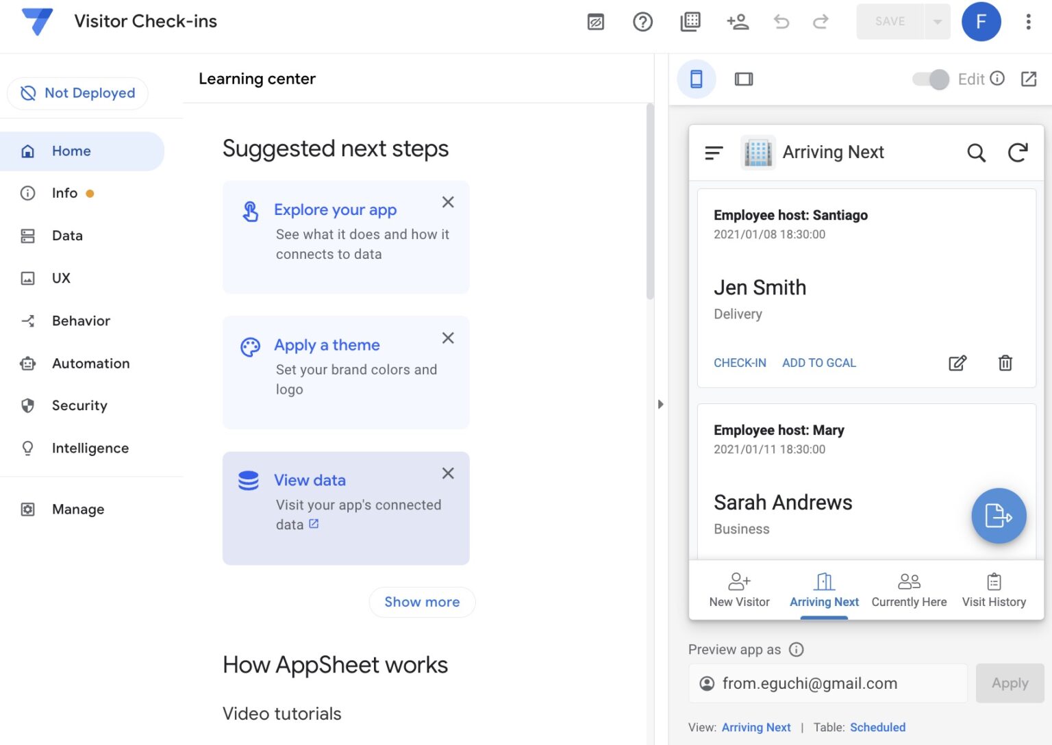 【AppSheet】訪問者のチェックインアプリを作成する | eguweb(エグウェブ)